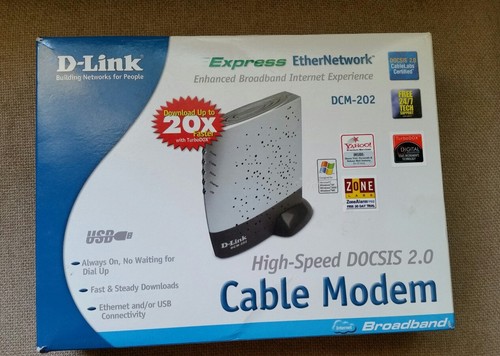 D-Link DCM-202 High-Speed DOCSIS 2.0 USB and Ethernet Connectivity ...