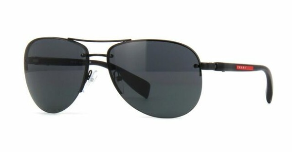 PRADA Linea Rossa PS 56MS-1BO1A1-62 Men's Aviator Sunglasses - Black ...