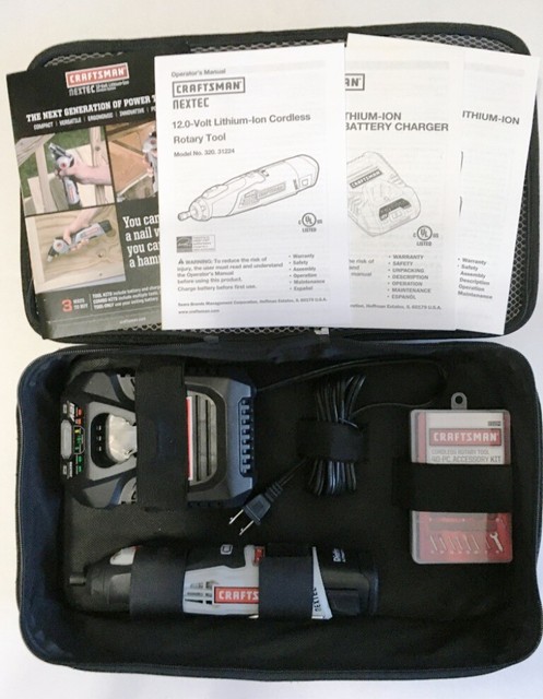 CRAFTSMAN NEXTEC CORDLESS LITHIUM ION 12 V BARE ROTARY TOOL 320.31224 ...