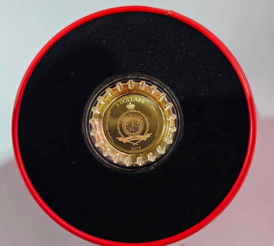2025 1.2 Gram Niue Gold Coca Cola Bottle Cap Coin (Box, CoA) Mintage ...