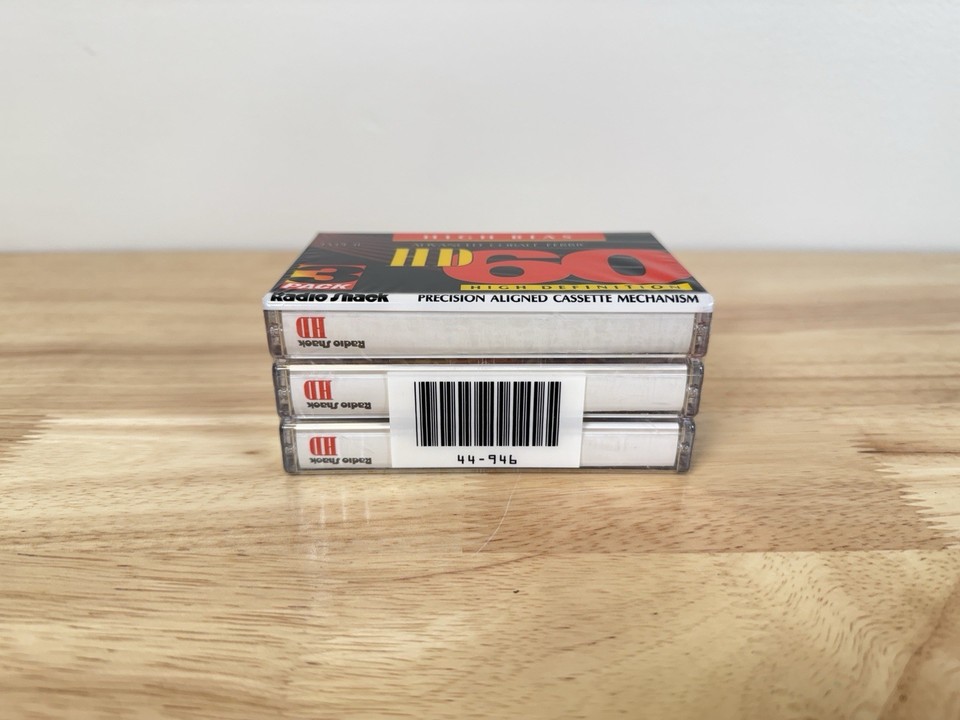 Sealed New Pack Of 3 Radio Shack HD-60 Audio Cassette Tapes Type II | eBay