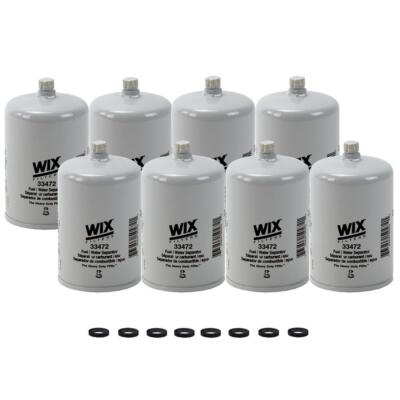 Wix 33472 Fuel Water Separator Filter (Spin-On) (Heavy Duty) (8 Pieces ...