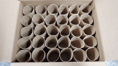30x Empty Toilet Paper Rolls Tubes Cardboard Craft Art Supplies School ...