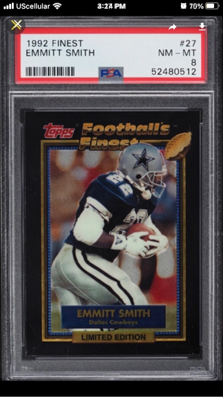 1992 Topps Football's Finest - #27 Emmitt Smith for sale online | eBay