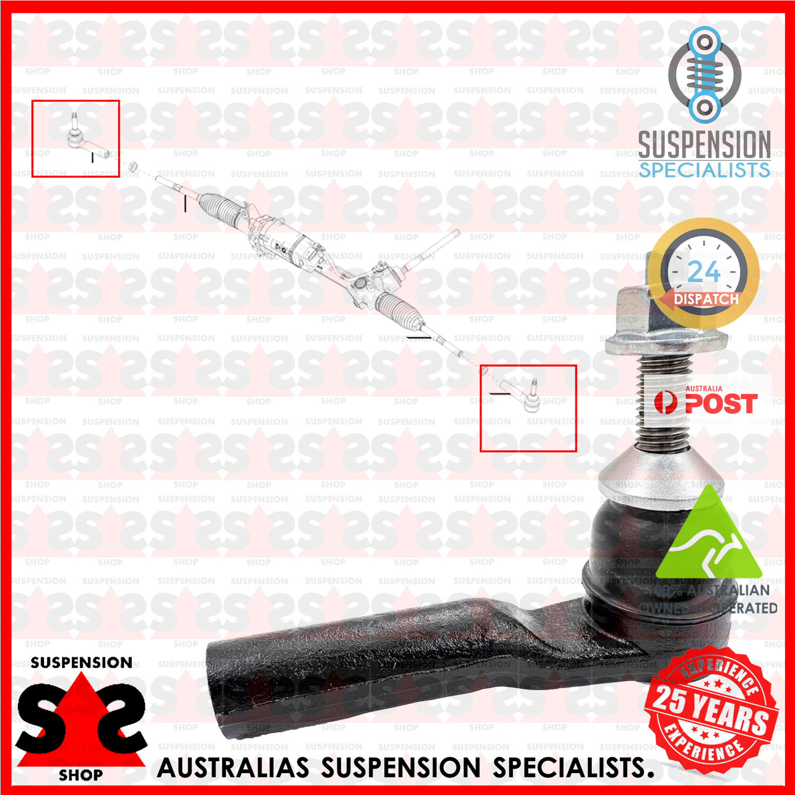 Front Axle Tie Rod End Suit TESLA Model S (5Yjs) 85D AWD MODEL S (5YJS ...