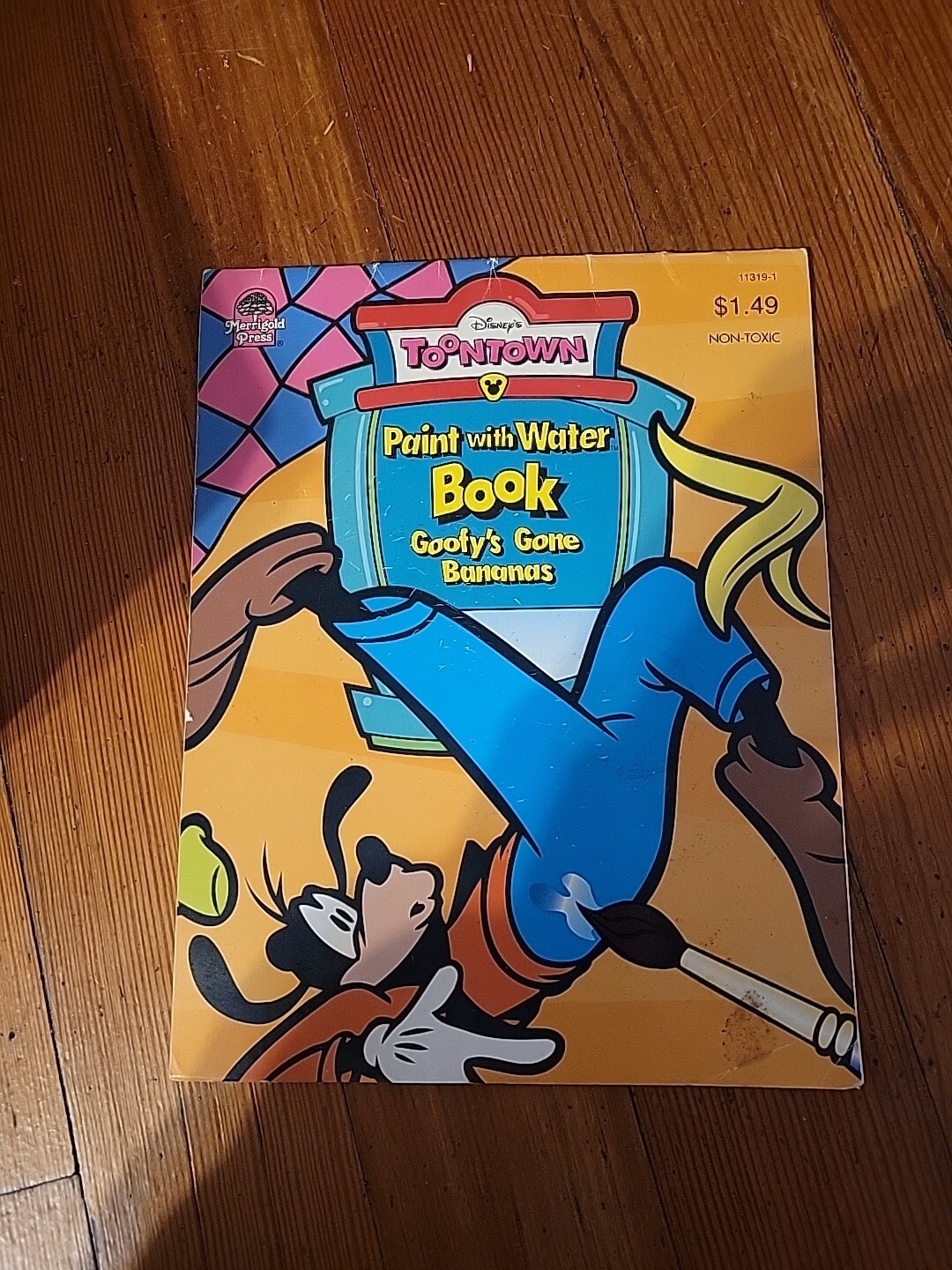 VINTAGE 1994 Disney's Toontown Coloring Book, Paint W Water, Goofy Gone ...