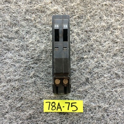 Square D QO1515 Tandem Style 15-15 Amp 1Pole Circuit Breaker QOT1515 ...