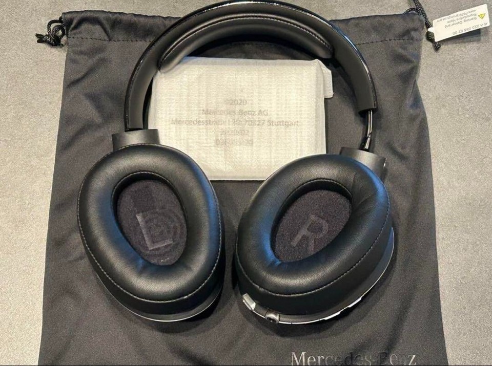 Mercedes-Benz genuine Collection Wireless Headphones Leather ear pads ...