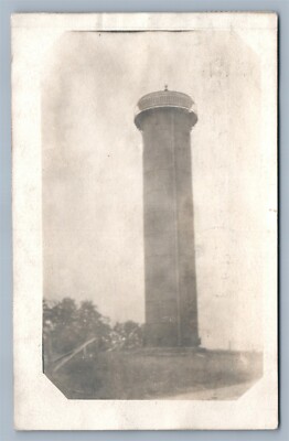 WARREN OH TOWER LIGHTHOUSE STRUCTURE ANTIQUE REAL PHOTO POSTCARD RPPC ...