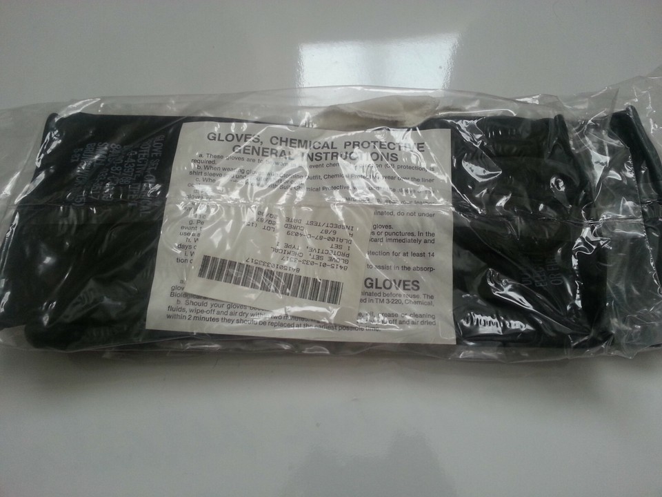 Sealed Unissued US Army Military Surplus BiologiChemical NBC Gloves | eBay