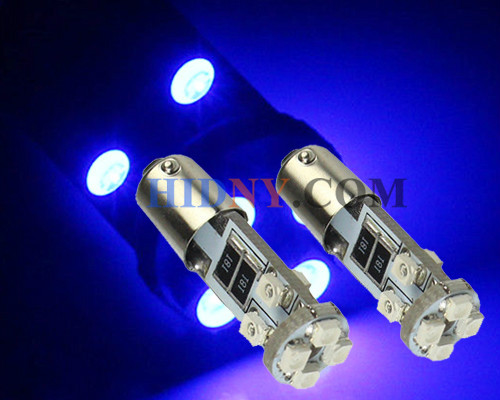 A Pair of BAX9S CANBUS LED 64132 H6W Parking City Lights Blue | eBay