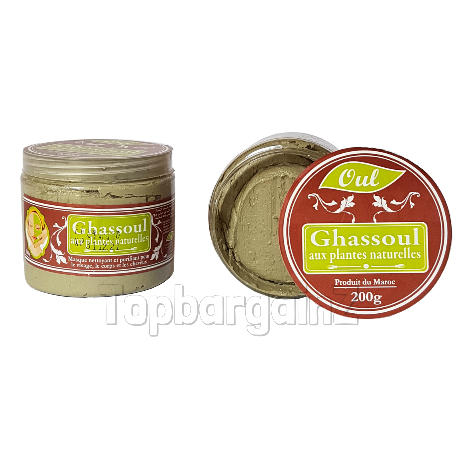 Rhassoul Clay Face Mask Moroccan Natural Ghassoul Organic Hair Skin ...