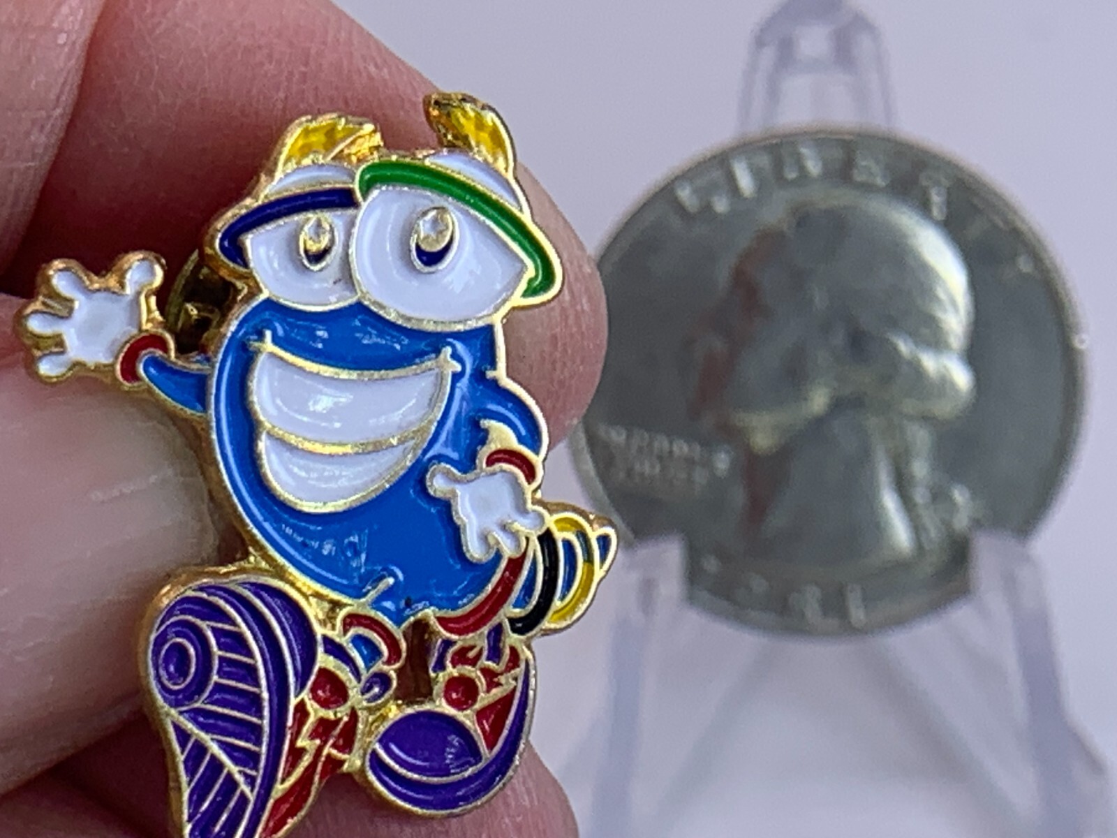 Olympic Memorabilia Atlanta 1999 Jelly Bean Mascot Vintage Tack Pin T ...