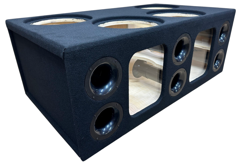 Custom Ported Sub Enclosure Subwoofer Box for 4 12" Subs - 32 Hz ~ 8 CF ...
