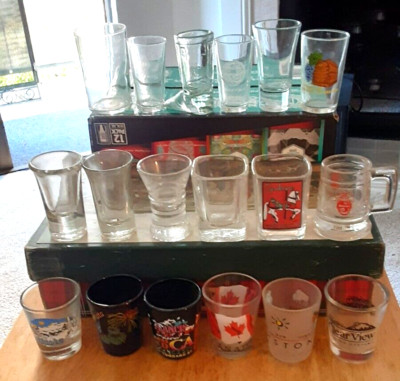 23 Assorted Shot Glasses | eBay