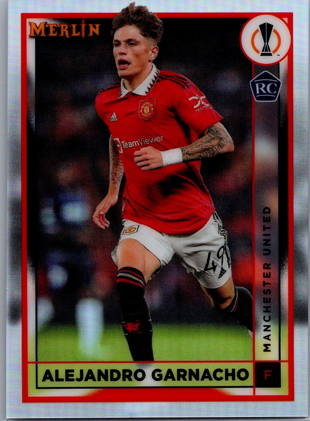 2023 Topps Merlin Alejandro Garnacho Refractor Rookie Card #96 ...