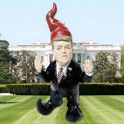 President Donald Gnome Garden Statue Look A Like Trump Patio Outdoor ...