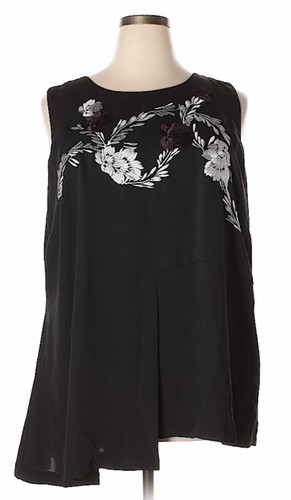 Pre-Owned * Alfani * Woman Black Sexy Embroidered Flo… - Gem