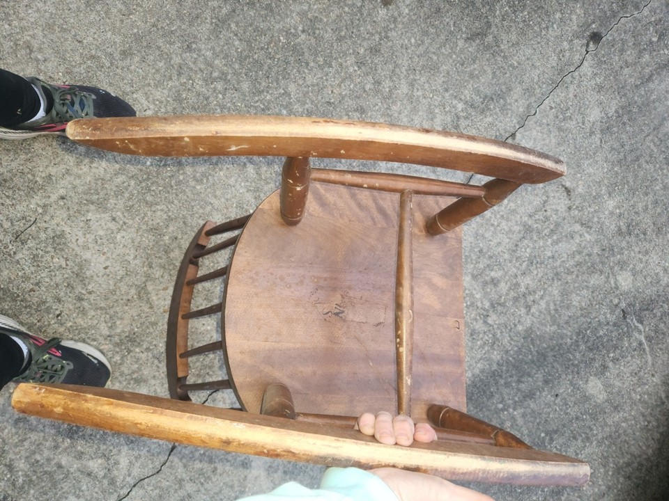 Antique Nichols and Stone Boston Rocker Rocking Chair 73-6 Birch Wood ...