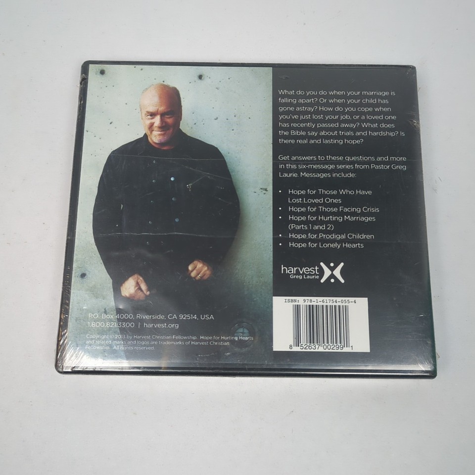 Hope: A Six-Message Series From Pastor Greg Laurie AUDIO BOOK CD - NEW ...