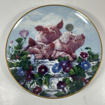 "Hamming It Up" by Joan Wright- Ltd Edition of Pigs in Bloom Danbury ...