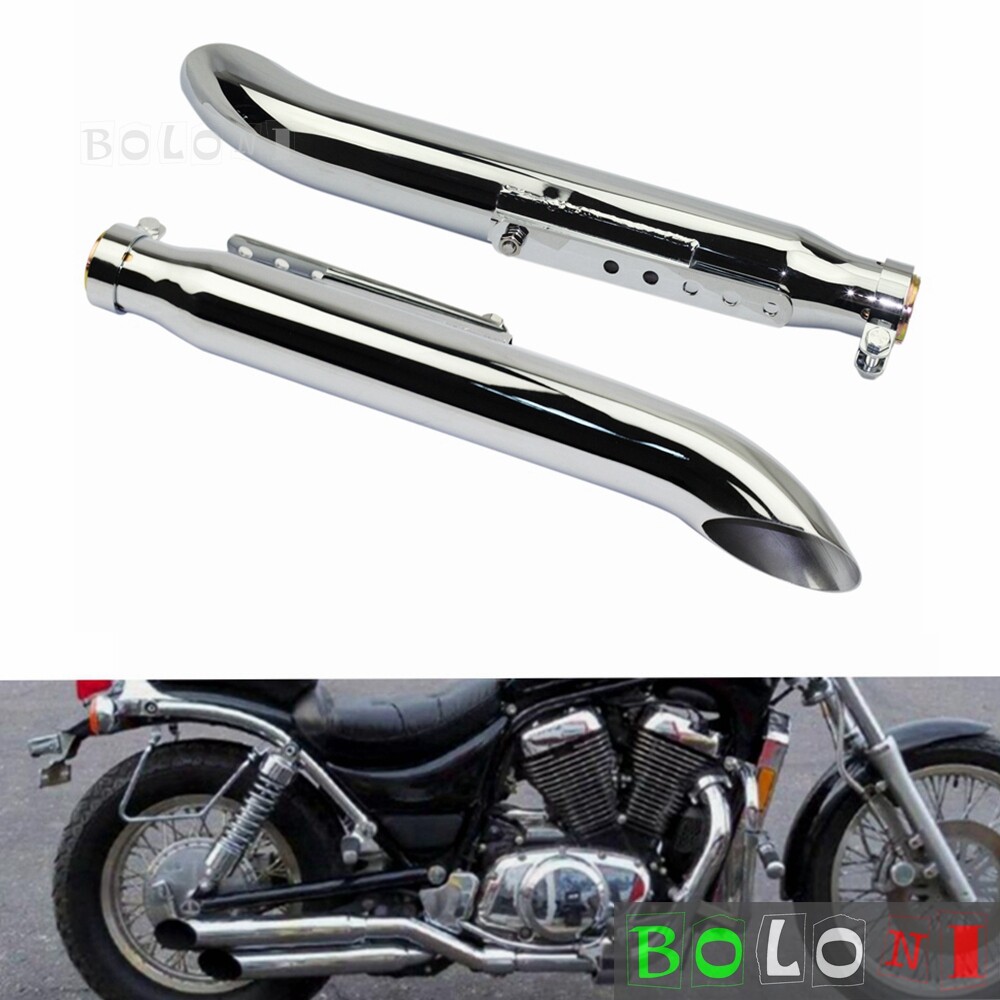 For Suzuki VL125 VL800 VL1500 Intruder Bobber Cafe Racer Exhaust ...