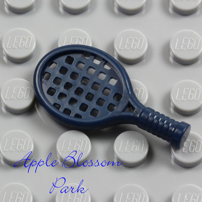NEW Lego Minifig Dark BLUE TENNIS RACKET -Minifigure Ace Racquet Ball ...