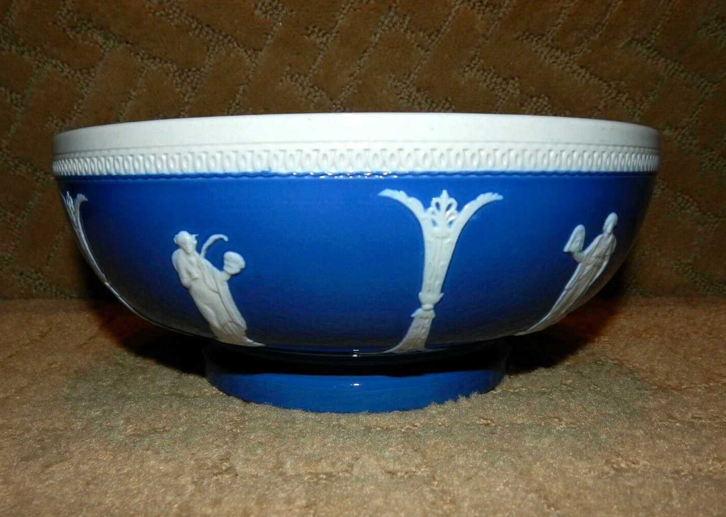 1880s Dudson Brothers Hanley England Jasperware Blue Bowl Neoclassical ...