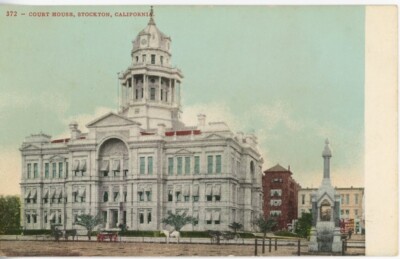 Stockton San Joaquin Courthouse Mitchell CA Postcard | eBay