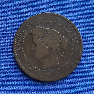 1872 - France Liberte Egalite Fraternite 10 Centimes Coin-FREE Shipping ...
