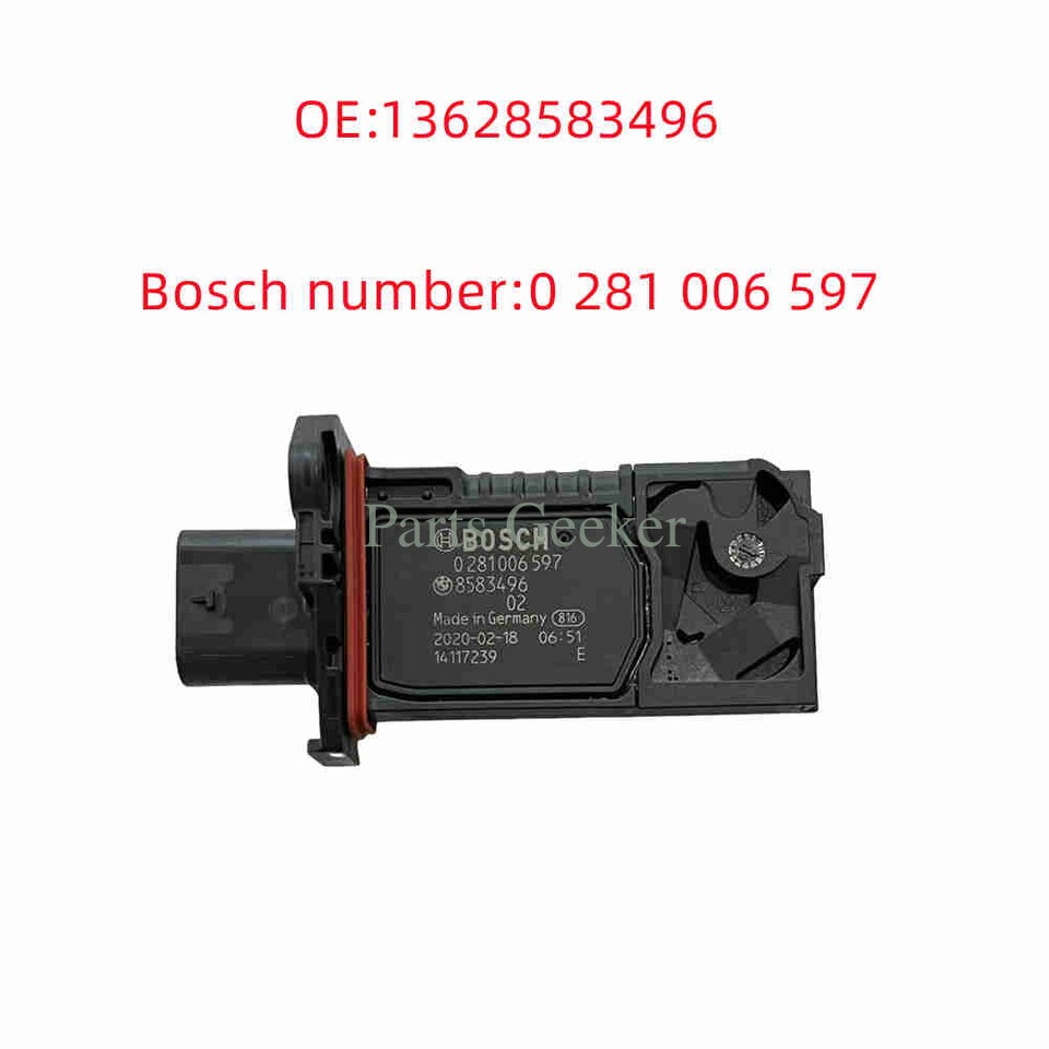 13628583496 OEM Bosch Mass Air Flow Sensor For BMW 330e 330i 530e 745e ...