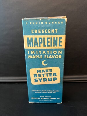 Vintage Crescent Mapleine Imitation Maple Flavor w/ Original Box ...