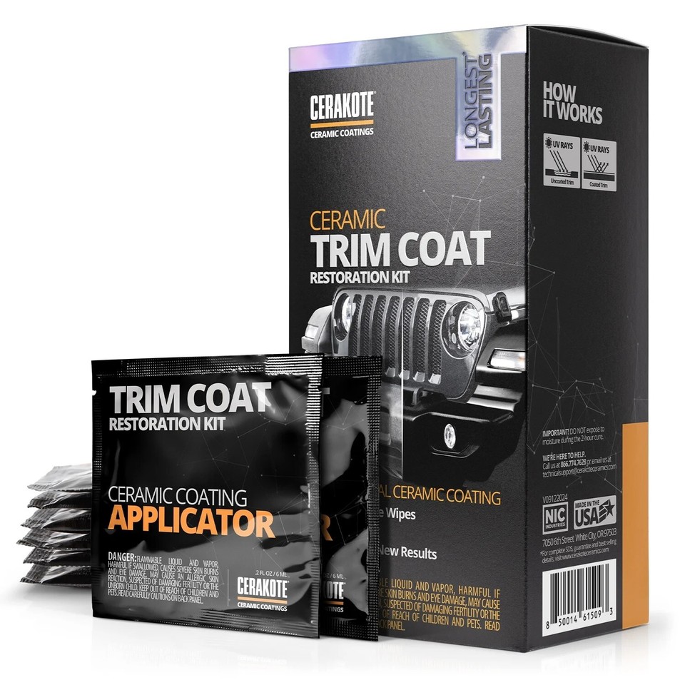 CERAKOTE® Ceramic Trim Coat, Plastic Trim Restorer - Maximum Strength ...