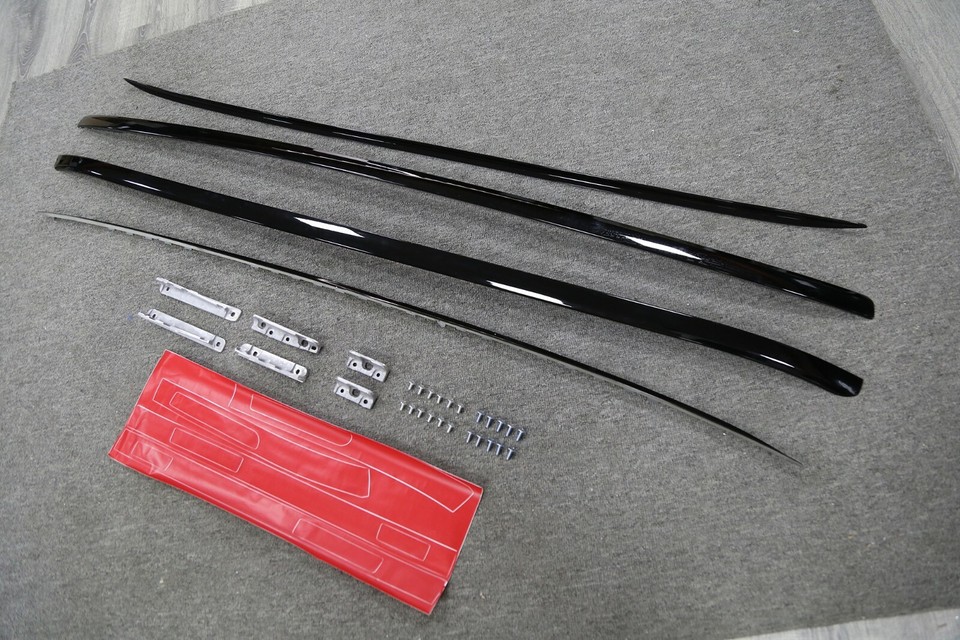 FOR RANGE ROVER SPORT BLACK ROOF RAILS L494 2014-21 GLOSS BLACK BAR ...