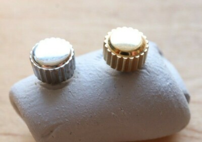 Swiss Made - Screw Down Watch Crowns - 4.50mm - Steel or Gold Plated | eBay