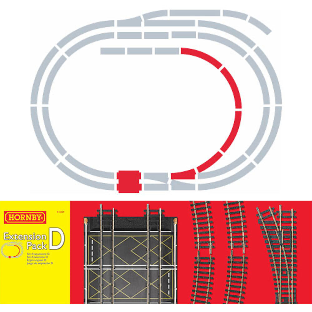 Hornby OO Gauge Track Extension Packs A B C D E F - Pack Choice TrakMat ...