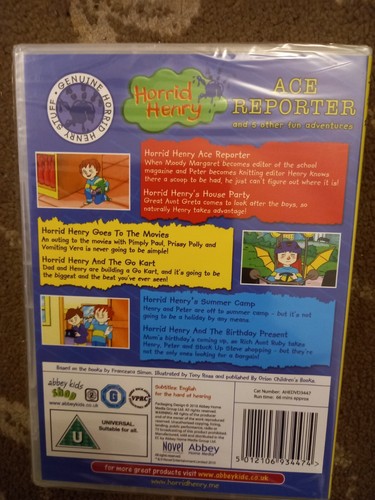 HORRID HENRY ACE REPORTER DVD SEALED 6 EPISODE KIDS | eBay UK