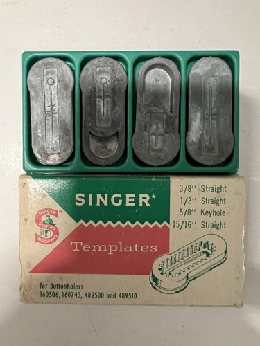 Vintage Singer Templates For Buttonholers 160506 & 160743 Part # 160668 ...
