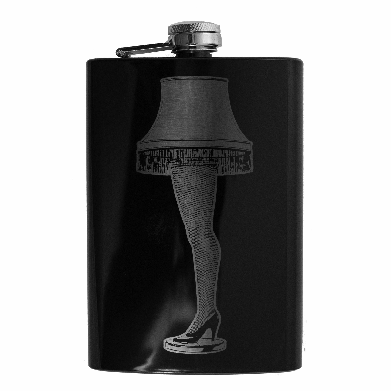 8oz BLACK Leg Lamp Flask | eBay