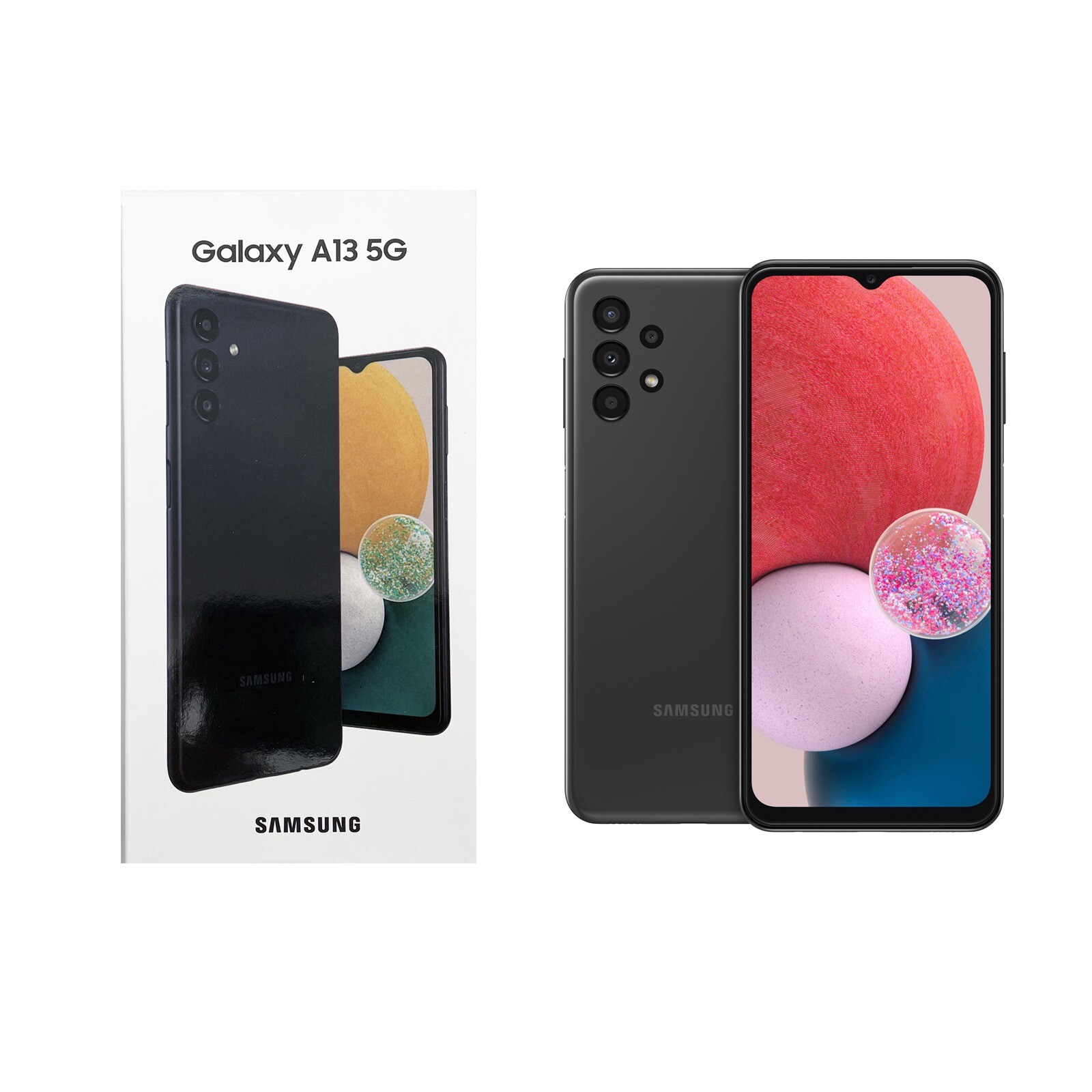 GSM Unlocked Samsung Galaxy A13 5G 64GB Black A136U W/ RETAIL BOX ...