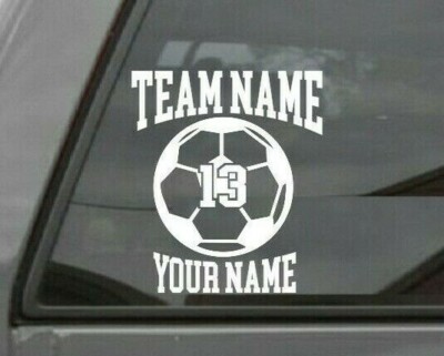 Personalized Soccer Vinyl Decal Custom Graphic Window Sticker | eBay