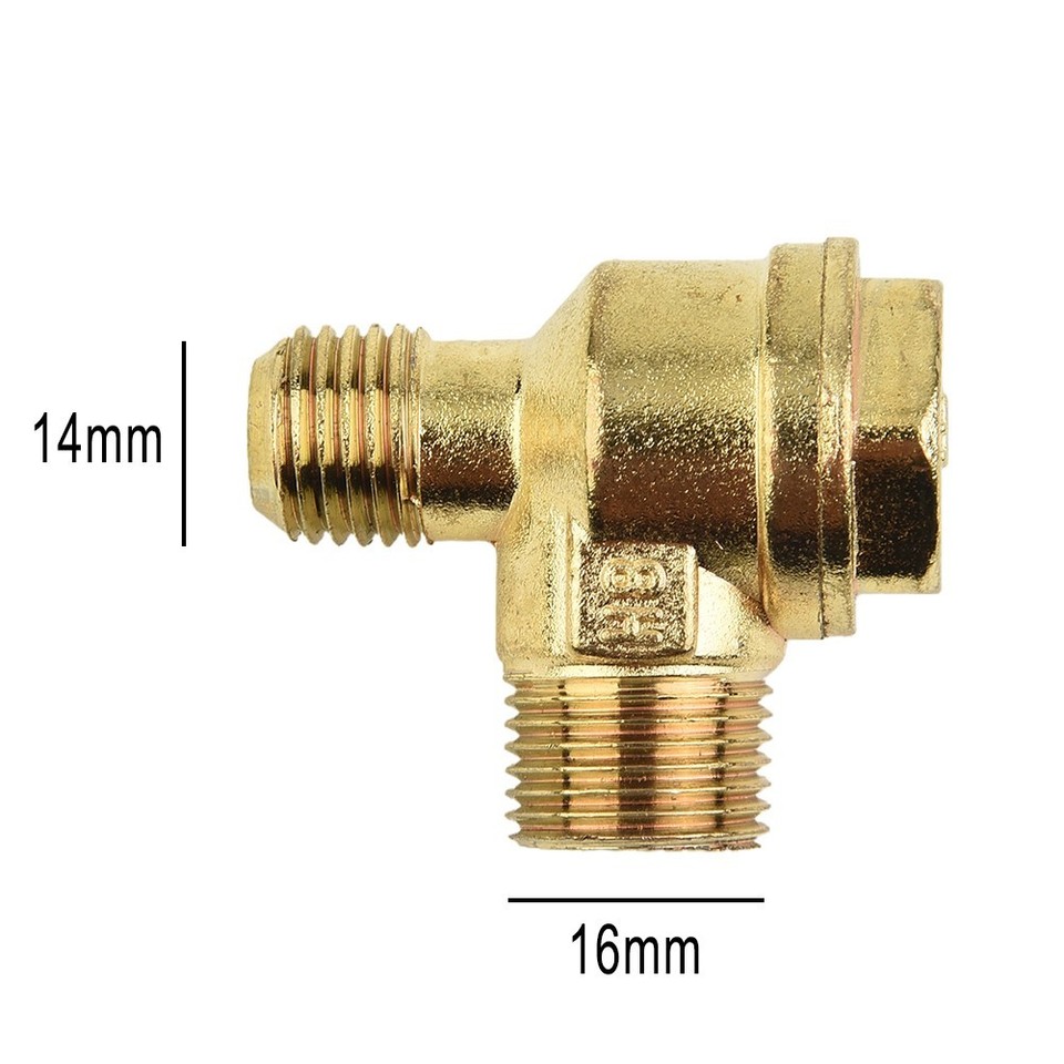 Valve Check Tools Gold Oil-free Air Compressor 16x14mm 2 Port Check ...