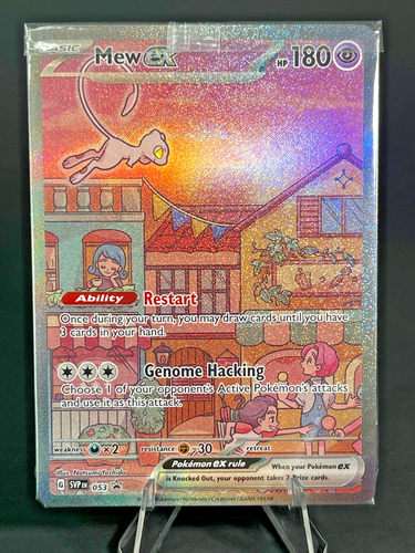 Mew EX 151 Pokémon Scarlet & Violet Black Star Promo Sealed 151 Card ...