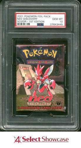 2001 POKEMON NEO DISCOVERY 1ST EDITION SCIZOR PACK PSA 10 | eBay