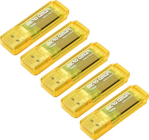 INLAND Micro Center SuperSpeed 128GB 5-Pack Ultra Flash Yellow - x 5 | eBay