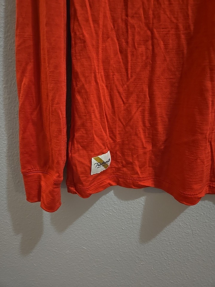 Tracksmith Mens Red Longsleeve Shirt Medium | eBay