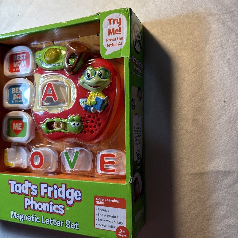 NEW IN BOX LeapFrog Tad's Fridge Phonics Magnetic Letter Alphabet ...