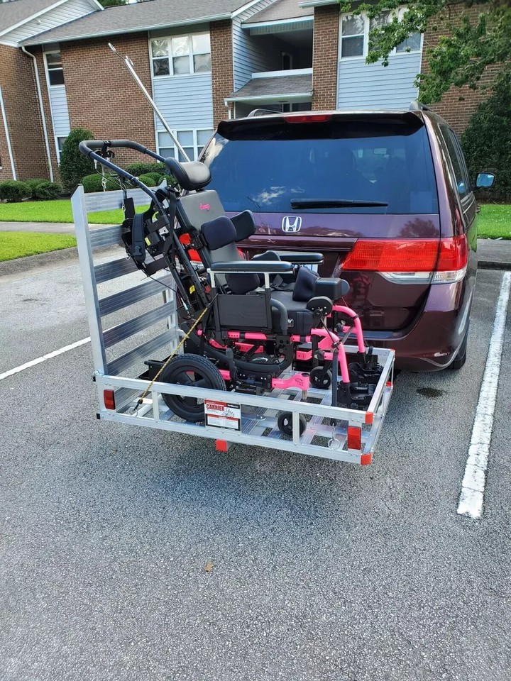 500 lbs Wheelchair Mobility Scooter Carrier Ramp Hitch Medical ...
