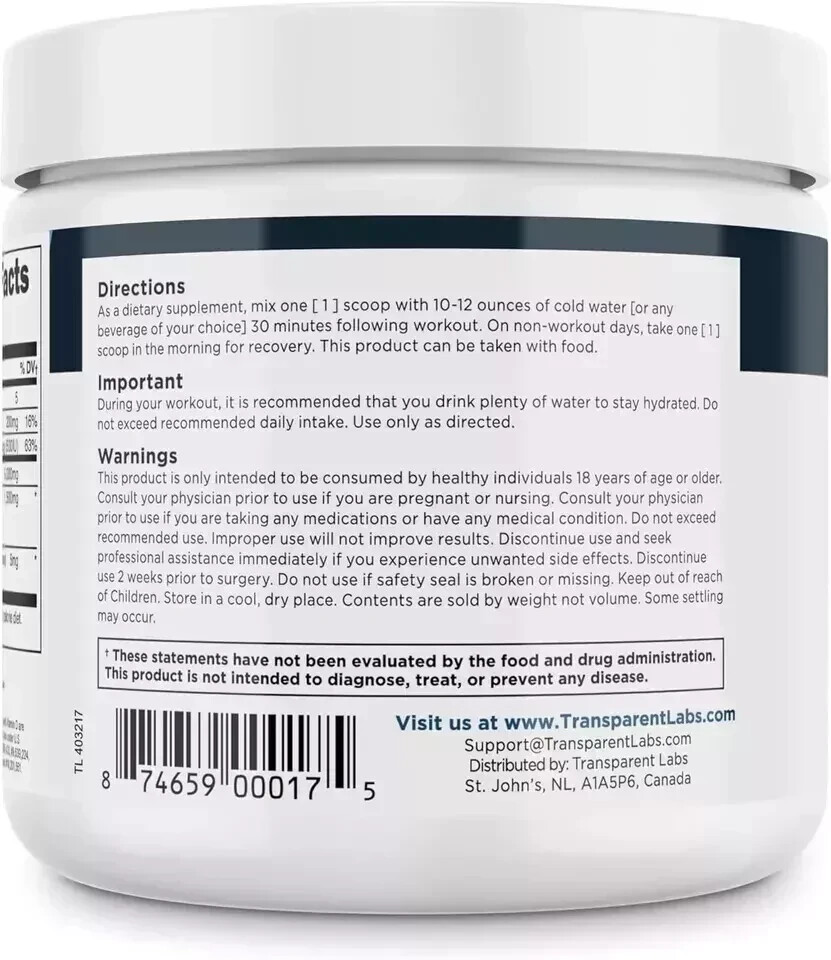 Transparent Labs Creatine HMB - Creatine Monohydrate Strawberry ...