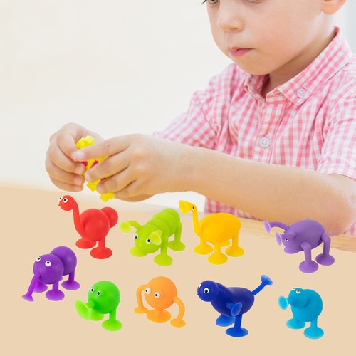 2pcs Baby Sucker Toys Stacking Educational Toys Children Animal Sucker ...